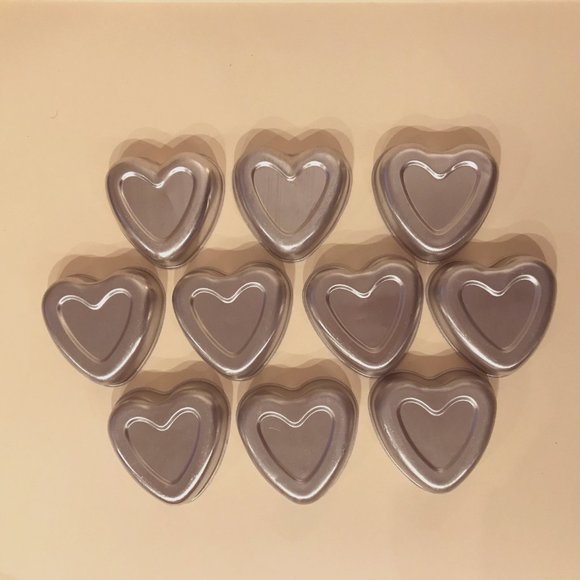 Vintage | Kitchen | Set Of Heartshaped Aluminum Baking Cups | Poshmark